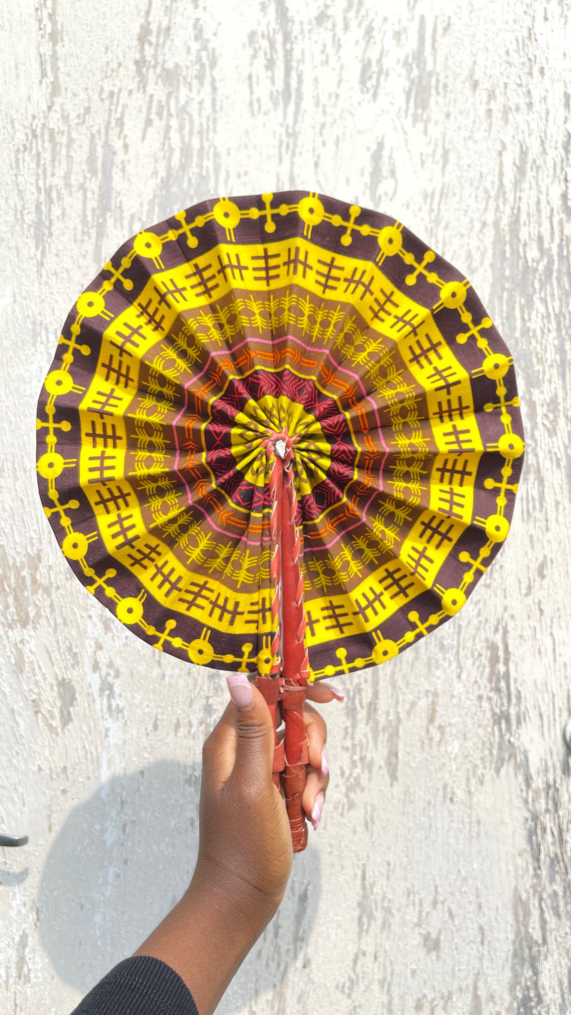 Handmade African Print Kente Fan – Bold Bright Print, Foldable – To All ...